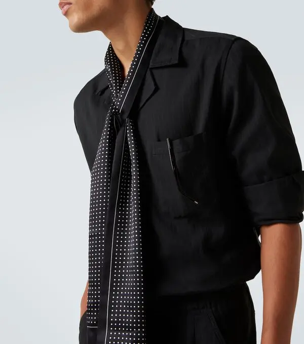 TOM FORD Striped Cotton And Silk Shirt