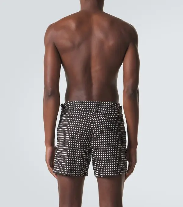 TOM FORD Polka-dot Swim Trunks - Black