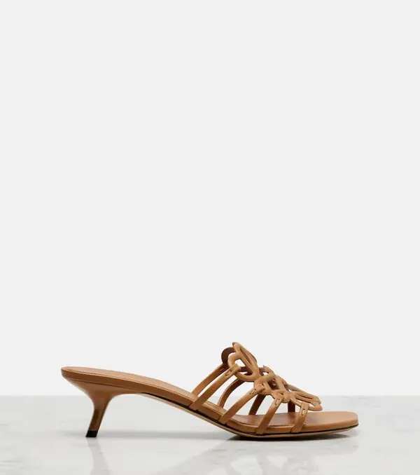 Loewe Petal Anagram 45 Leather Mules