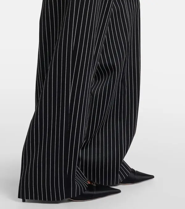 TOM FORD Striped Wool And Cotton Straight Pants