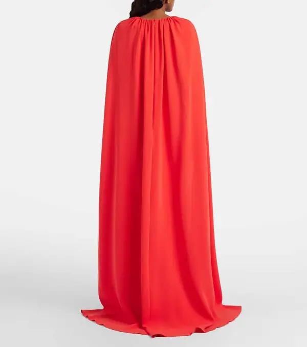 Oscar De La Renta Silk-blend Georgette Kaftan