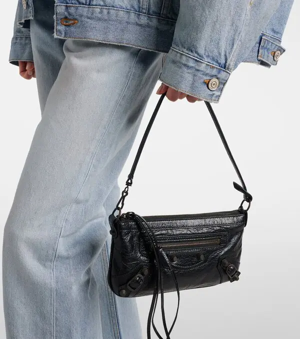 Balenciaga Le City Leather Shoulder Bag
