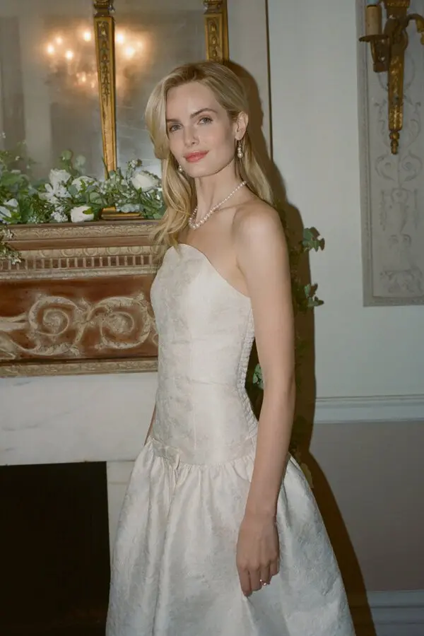Amanda Uprichard Valencia Bow Dress