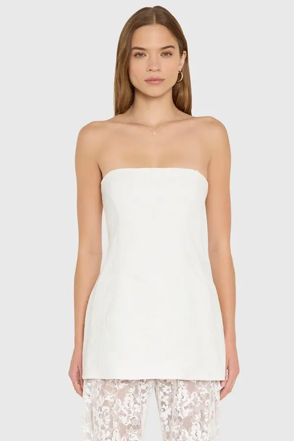 Amanda Uprichard Linda Tunic - Ivory