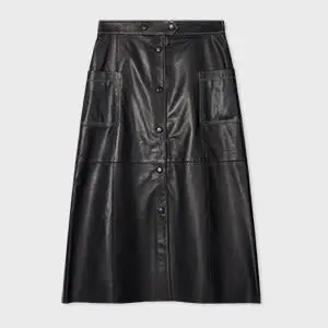 Paul Smith A-line Leather Skirt