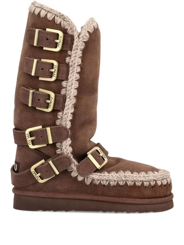 Mou Eskimo 40 Buckle Straps Boots - Brown