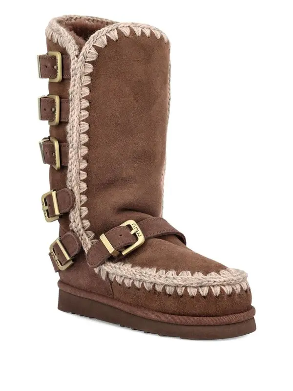 Mou Eskimo 40 Buckle Straps Boots - Brown