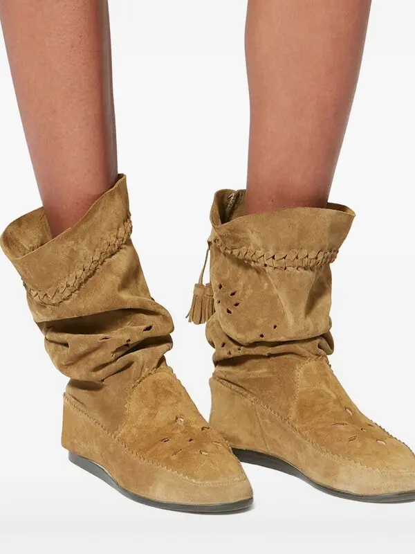 Isabel Marant Étoile Welky Leather Boots - Grey