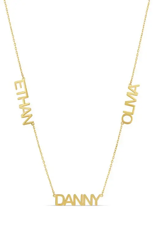 SHYMI Multi Name Charm Necklace - Gold