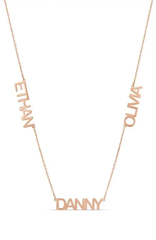 SHYMI Multi Name Charm Necklace - Rose