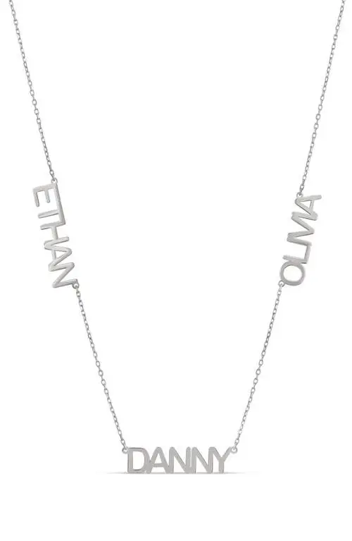 SHYMI Multi Name Charm Necklace - Silver