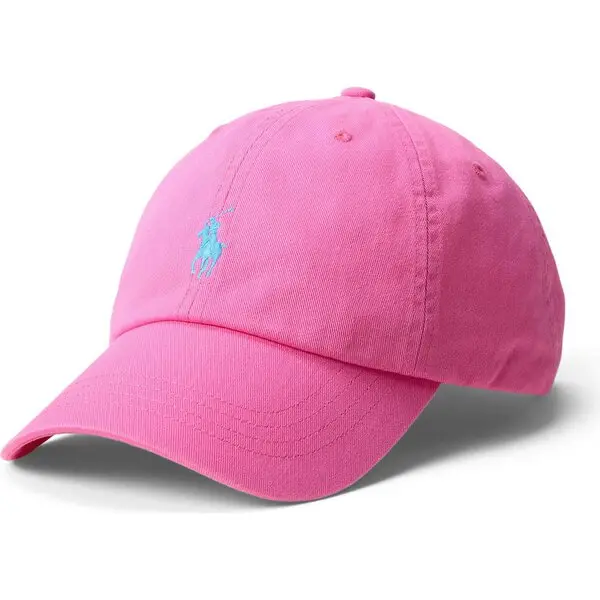 Polo Ralph Lauren Cotton Chino Baseball Cap - Baja Pink
