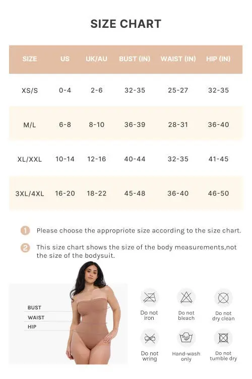 SHAPELLX Strapless Sculpt Thong Bodysuit - Bronze