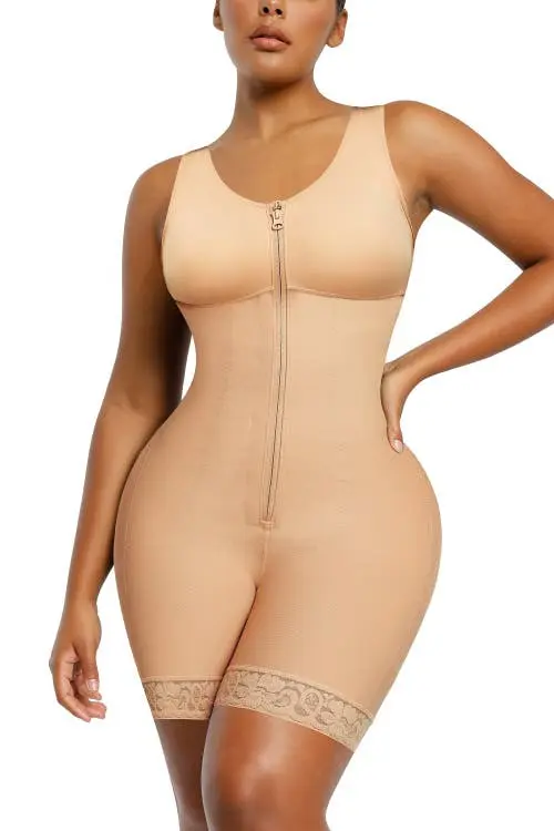 SHAPELLX Airslim® Full Coverage Sculpting Bodysuit - Pinkish Beige