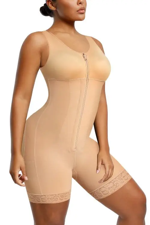 SHAPELLX Full Coverage Sculpting Bodysuit - Pinkish Beige