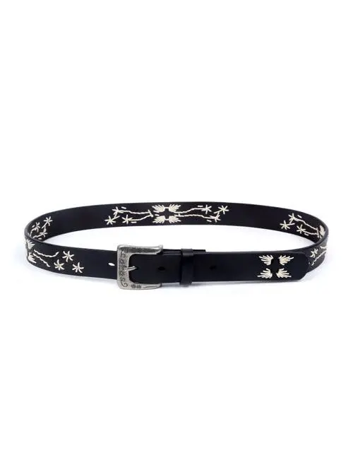 OLD TREND Senna Leather Belt - Black
