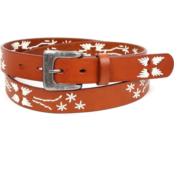 OLD TREND Senna Leather Belt - Camel