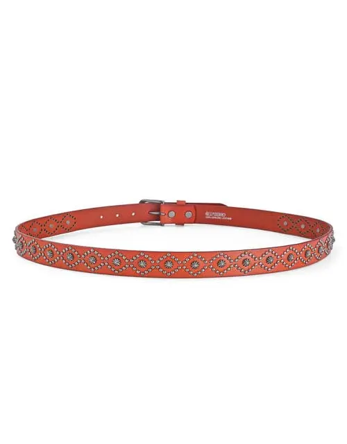 OLD TREND Sunburst Studded Leather Belt
