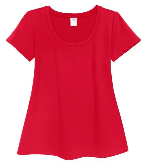 CITY THREADS Upf 50+ Short Sleeve Flowy Swim Rashguard - Red