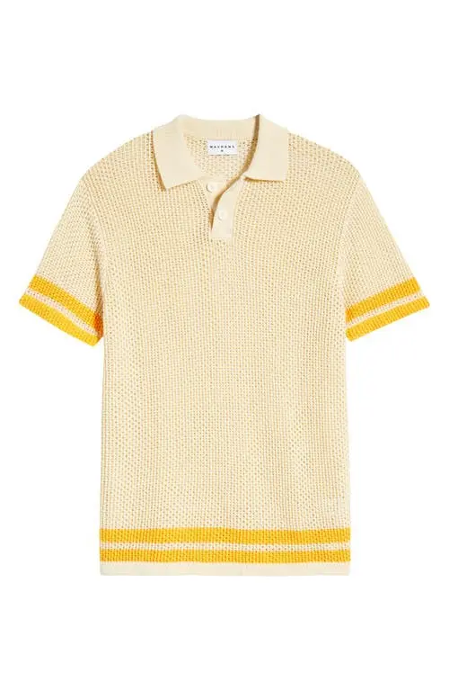 MAVRANS Open Knit Polo
