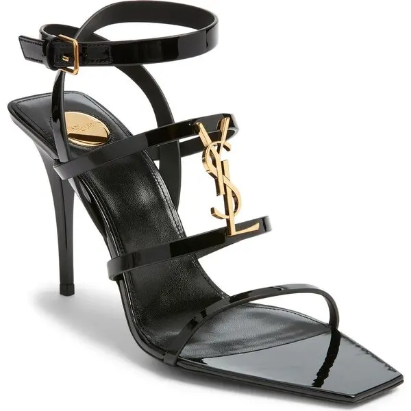 Saint Laurent Cassandra Sandal - Noir