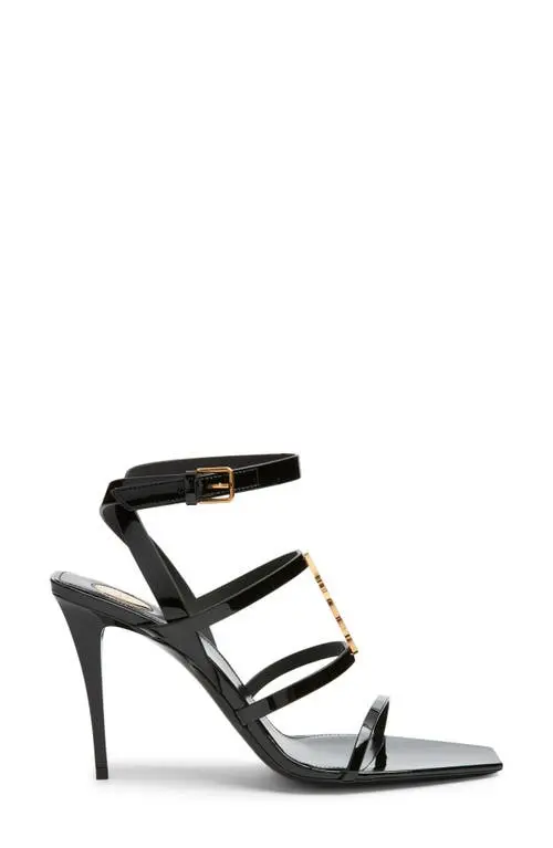 Saint Laurent Cassandra Sandal - Noir