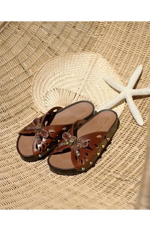 Kurt Geiger Boho Butterfly Flatform Sandal