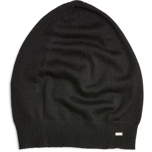 Saint Laurent Cashmere Logo Beanie - Black