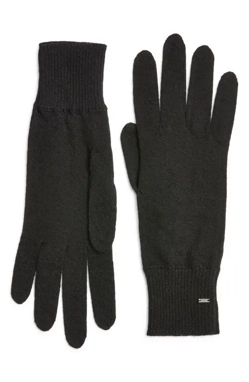 Saint Laurent Cashmere Gloves - Black