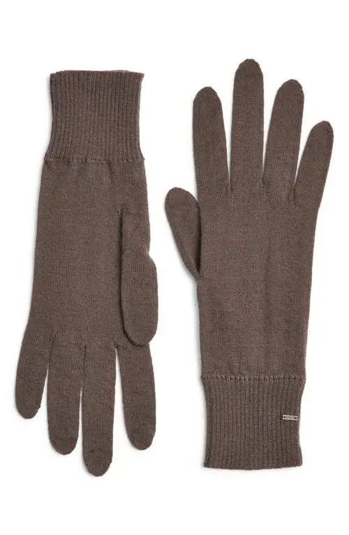 Saint Laurent Cashmere Gloves - Marron