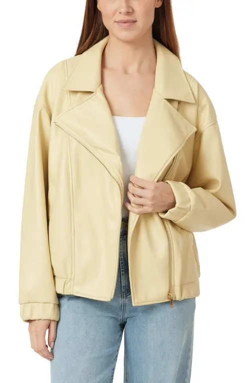Habitual Oversize Faux Leather Moto Jacket