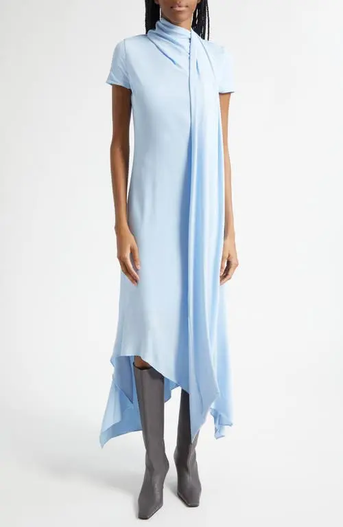 Acne Studios Asymmetric Crepe Midi Dress