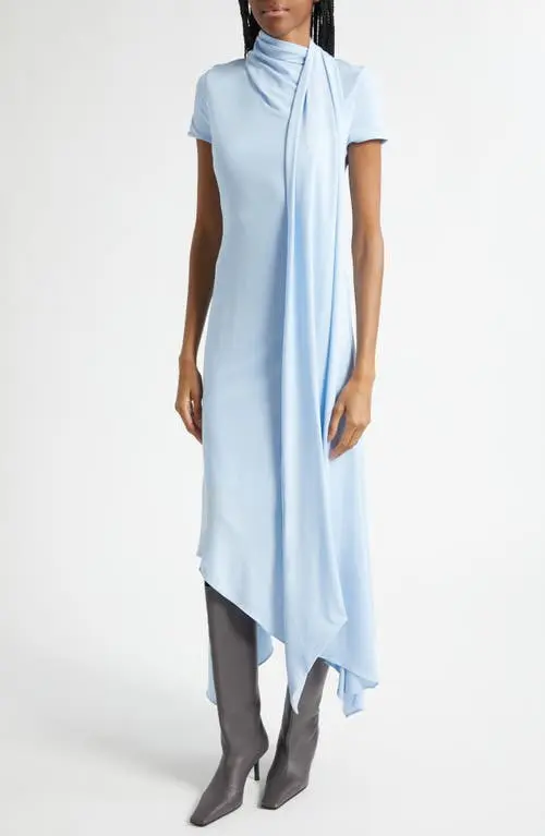 Acne Studios Asymmetric Crepe Midi Dress