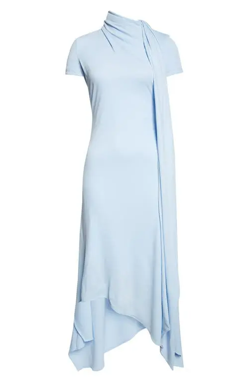 Acne Studios Asymmetric Crepe Midi Dress