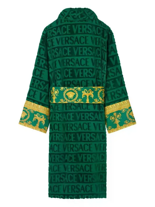 Versace Logo Baroque Bathrobe