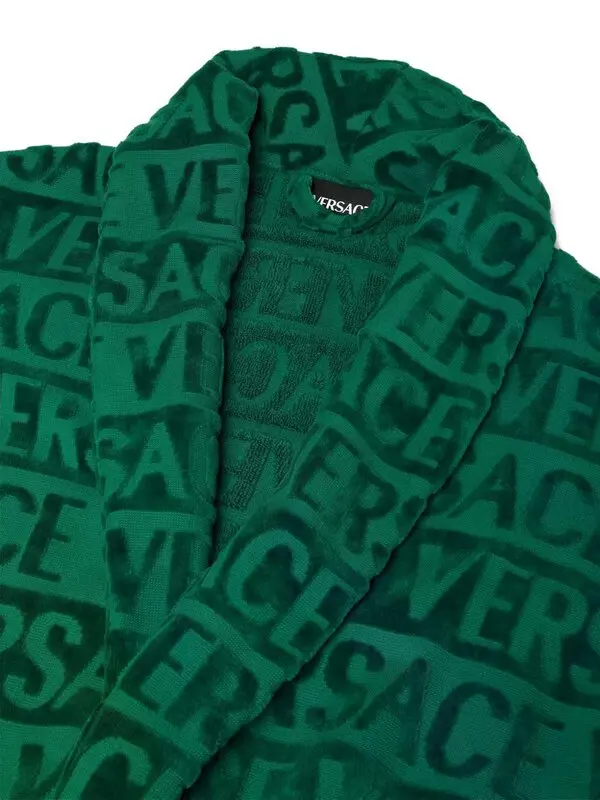 Versace Logo Baroque Bathrobe