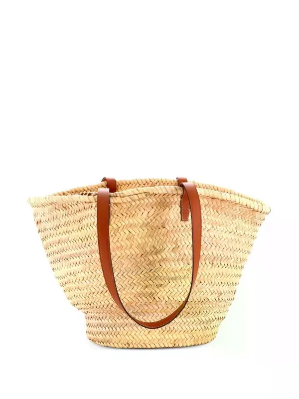 Celine Triomphe Basket Raffia Large Shoulder Bag