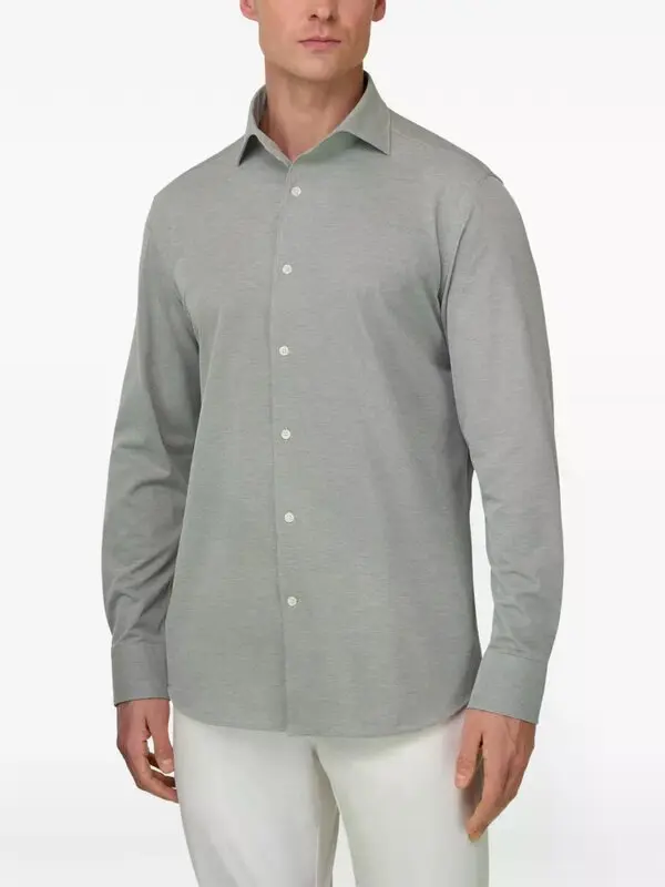 Boggi Milano Jersey Shirt - Green