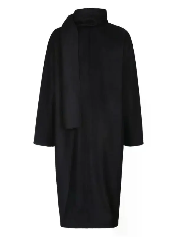 Harris Wharf London Attached Scarf Coat
