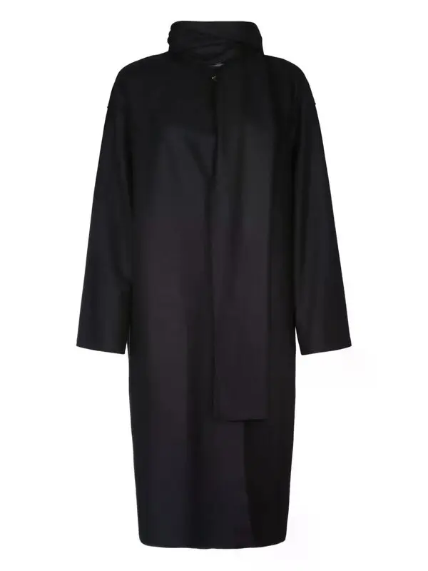 Harris Wharf London Attached Scarf Coat