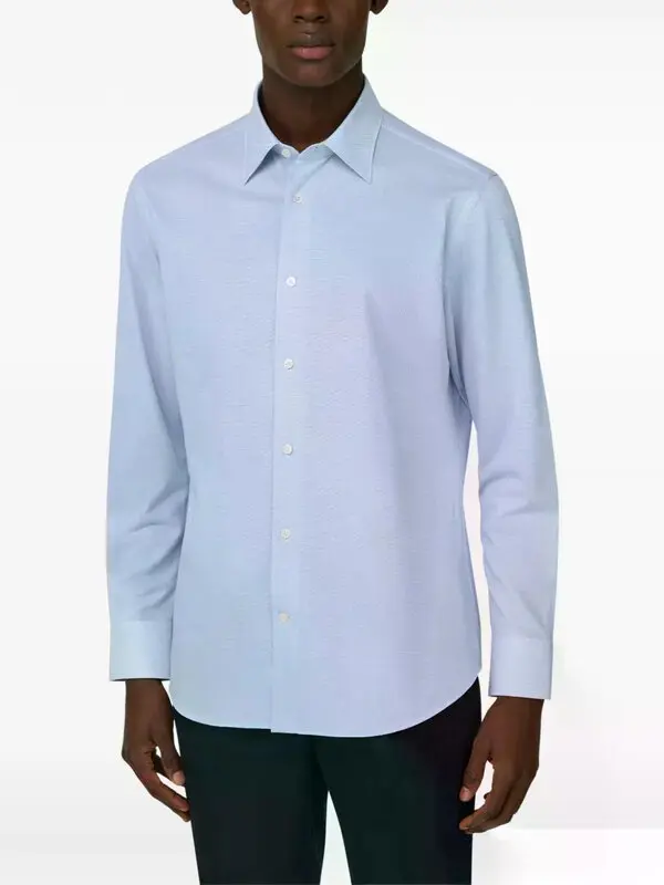 Boggi Milano Jersey Shirt - Blue