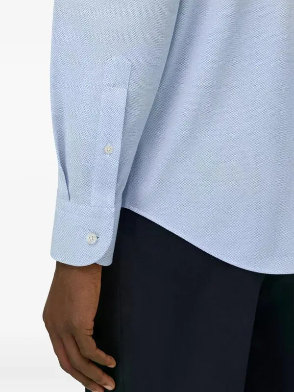 Boggi Milano Jersey Shirt - Blue