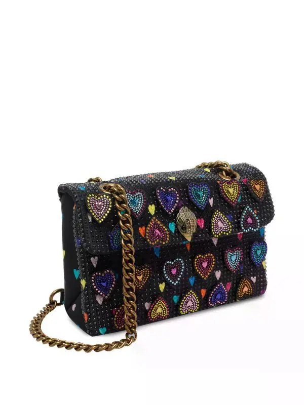 Kurt Geiger Kensington Heart Shoulder Bag - Black
