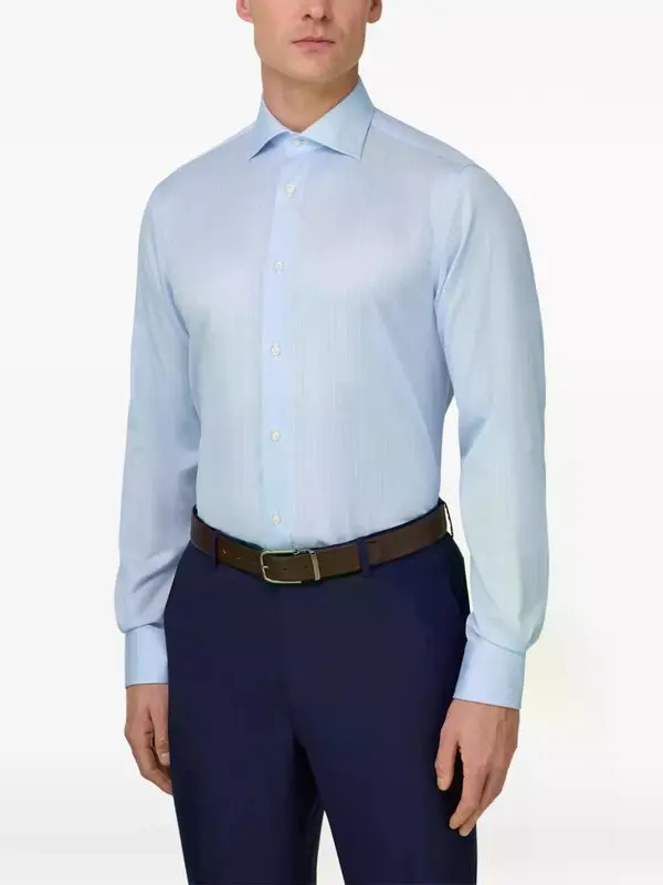 Boggi Milano Striped Windsor-collar Shirt