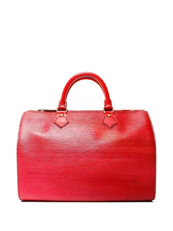 LOUIS VUITTON 1990 Speedy 30 Tote - Red