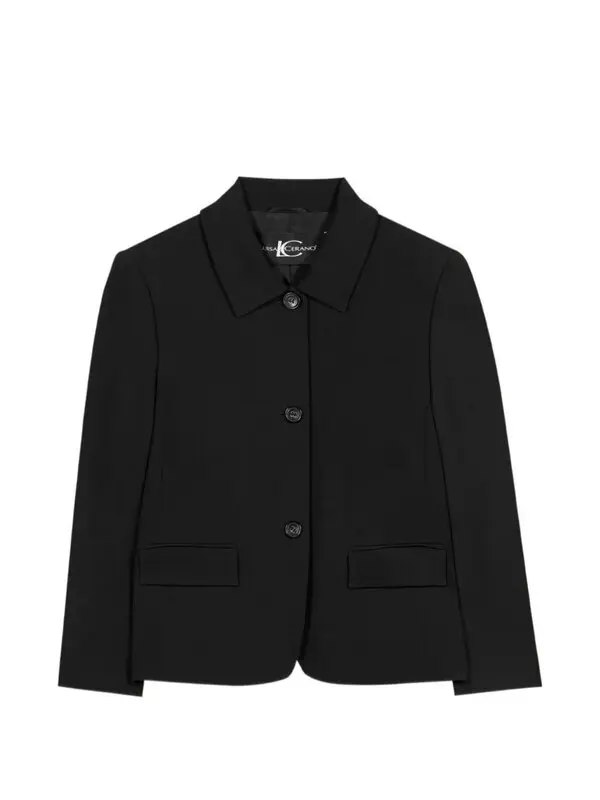 LUISA CERANO Button Techno Blazer
