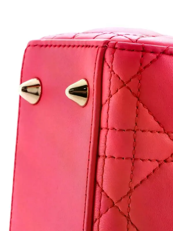 Dior Abcdior Lady Bag Cannage Quilt Lambskin - Pink