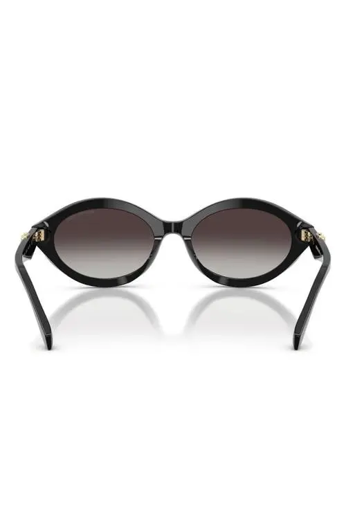 Michael Kors Carlazzo 55mm Gradient Oval Sunglasses