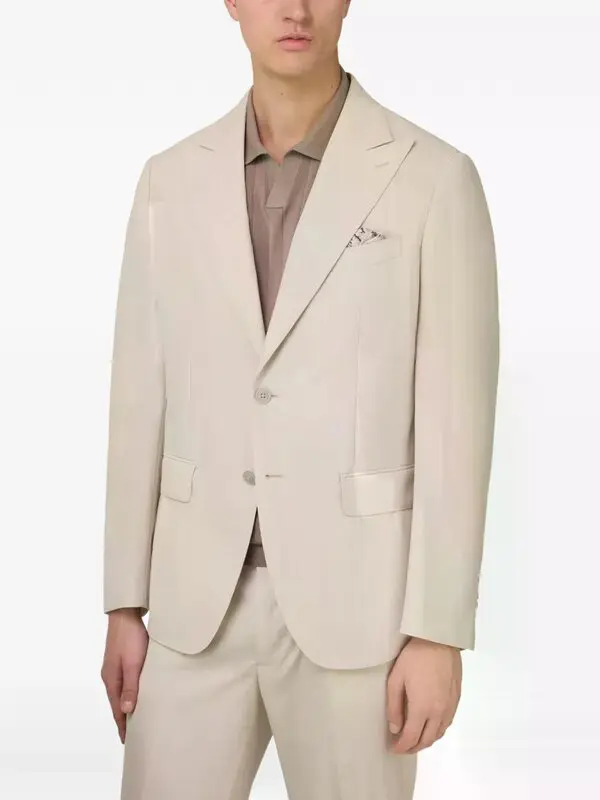 Boggi Milano Peak-lapels Wool Suit