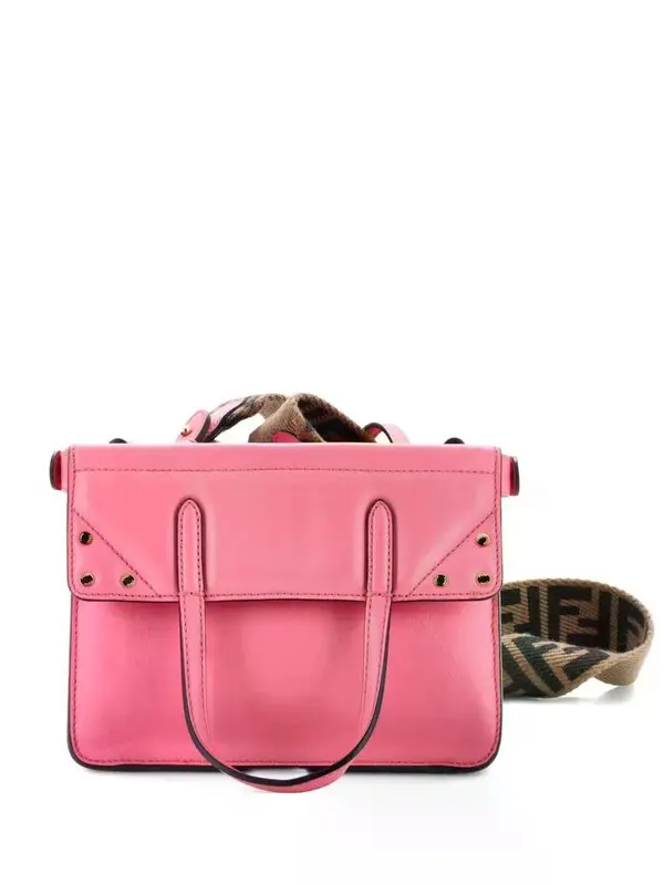 Fendi Flip Leather Mini Tote Bag